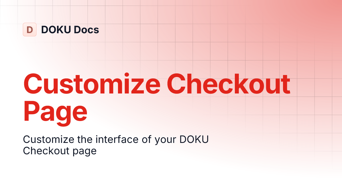 Customize Checkout Page | DOKU Docs